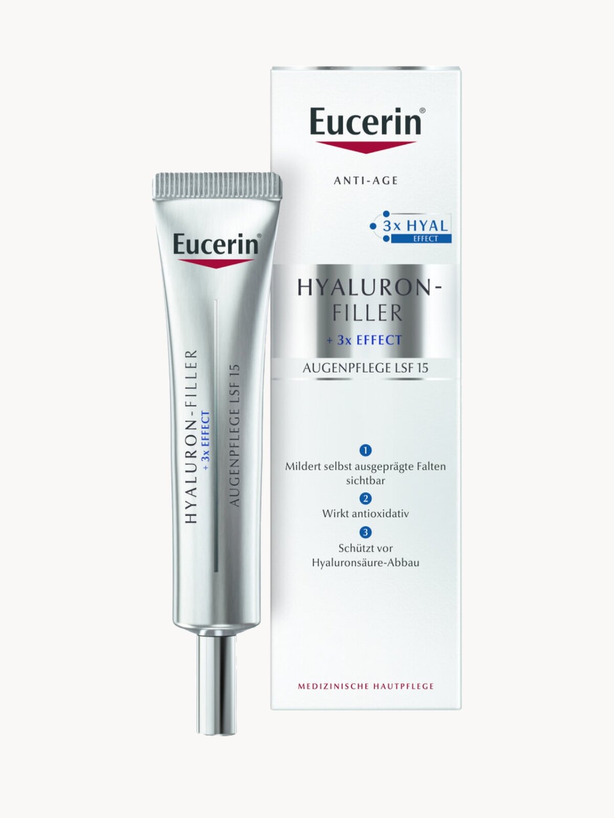Eucerin Hyaluron-Filler антивозрастной крем для ухода за кожей вокруг глаз SPF 15, 15 мл