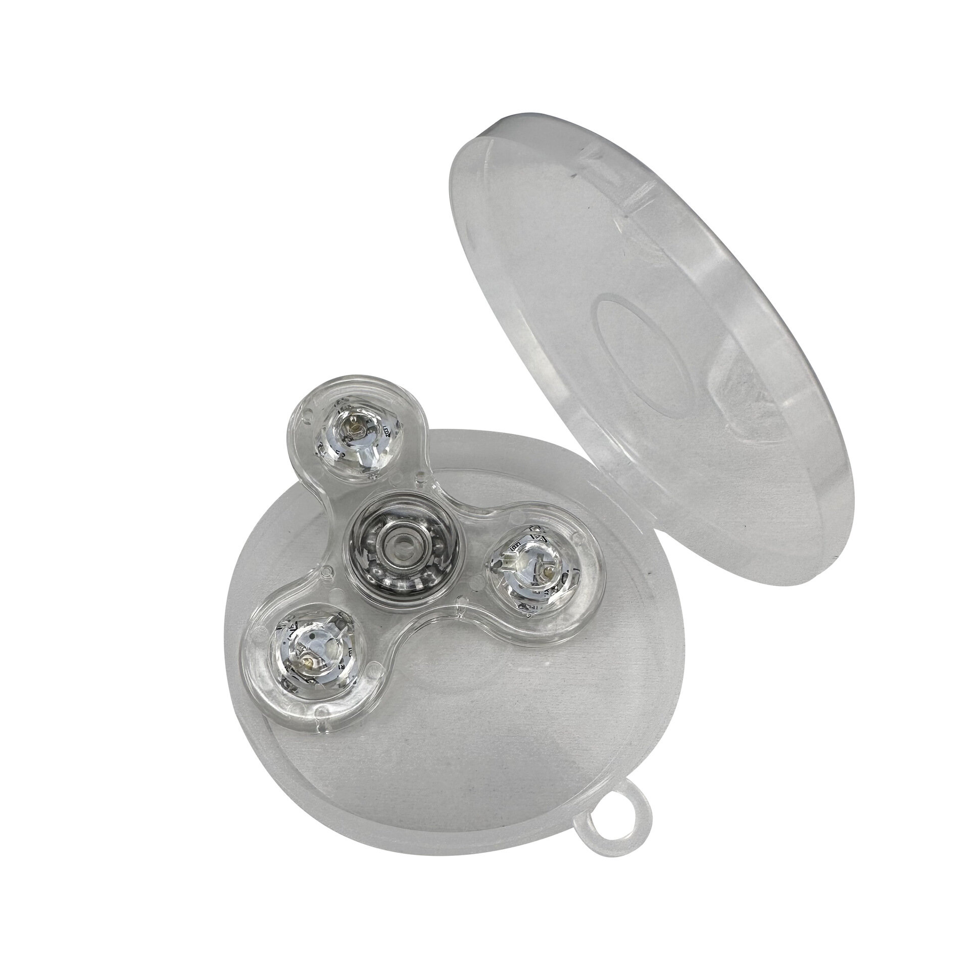 Красочный светящийся прозрачный гироскоп красочный классический трехлистный гироскоп для пальцев светящийся гироскоп