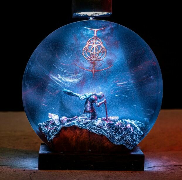 Светильник Падший рыцарь из игры Elden Ring, настольный, для украшения интерьера