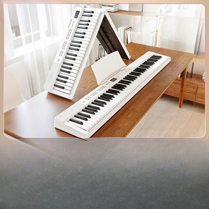 Складное электронное пианино с 88 клавиатурами, портативное для начинающих