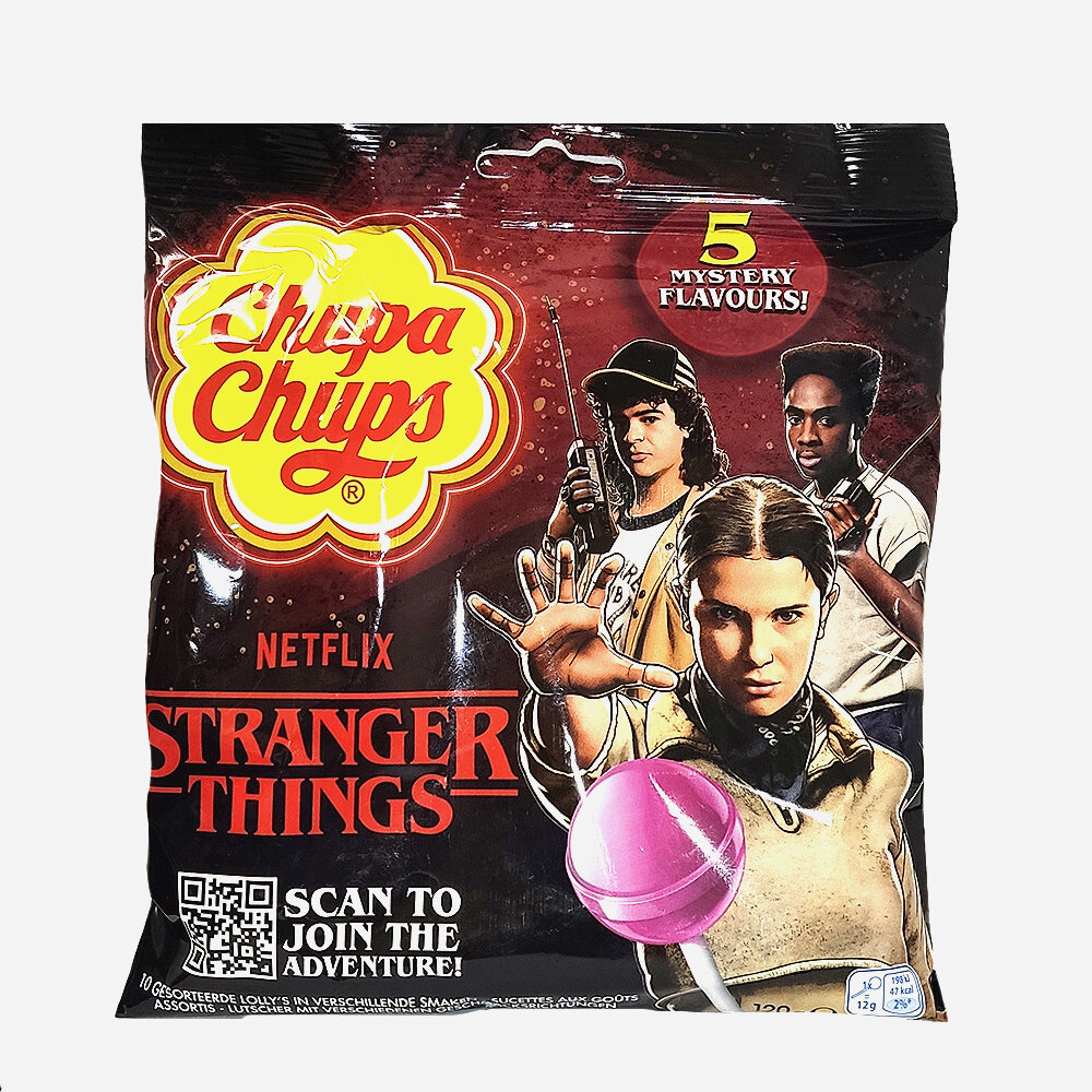 Карамель леденцовая Chupa Chups Stranger Things (Очень странные дела), 120 грамм
