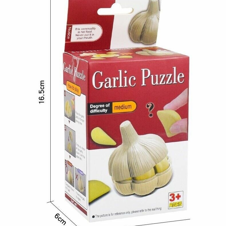 Чесночная головоломка, веселая игрушка, 3D трехмерные строительные блоки, креативная головоломка, модель для снятия стресса, морской еж, тест на интеллект, сборка чеснока