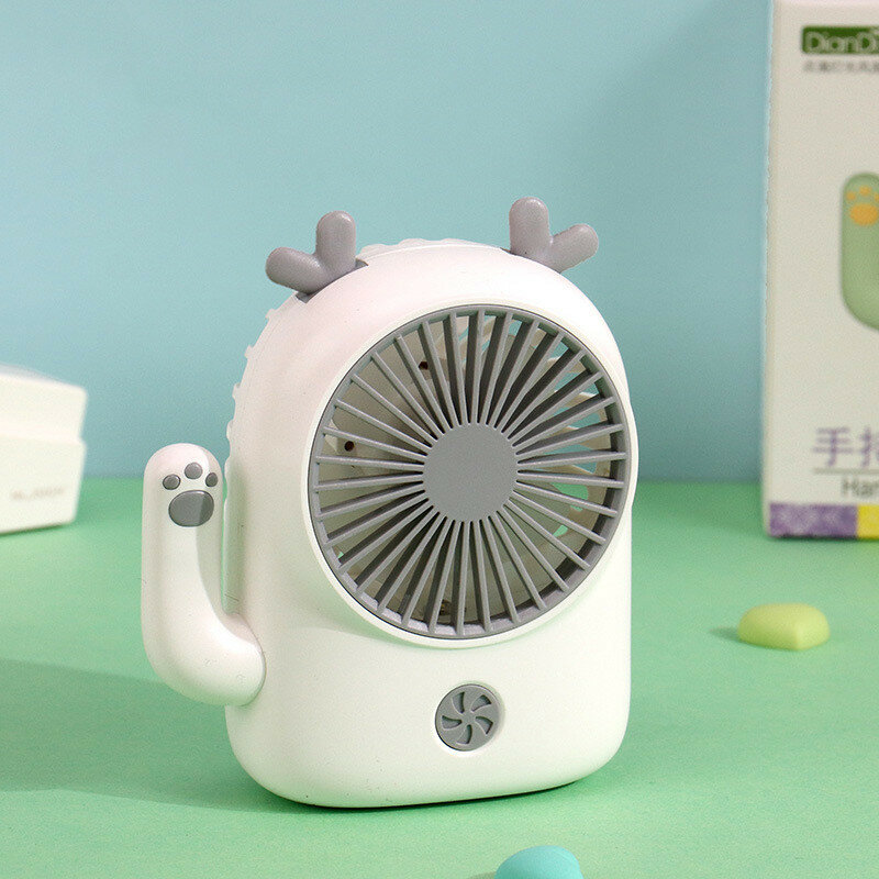 Настольный вентилятор small handheld table fan с уровнем шума ниже 36db для тихой обстановки, белый