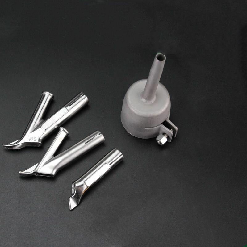 Комплект насадок на строительный фен 35 мм для сварки пластика прутком PP ABS PE PVC PA ПВХ напольных покрытий линолеума