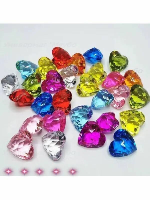Камни - декоративные кристаллы для аквариума, цветов, сада и декора ваз
