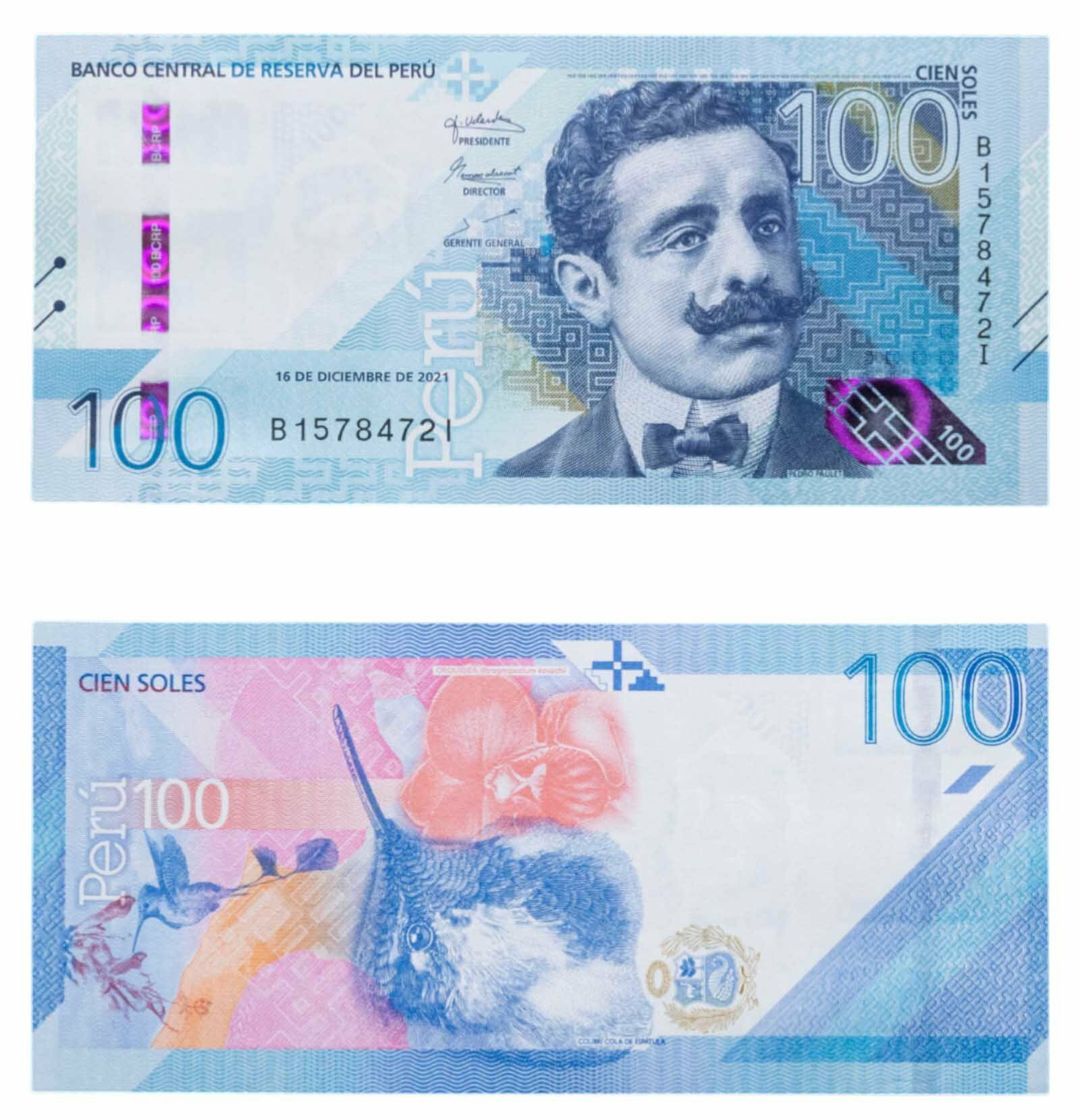 Перу 100 соль 2021 2024 Pick 199b