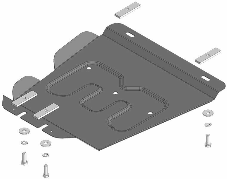 Защита КПП. 2 мм, Сталь. для Jac T8 2019-н. в, Motodor.78320