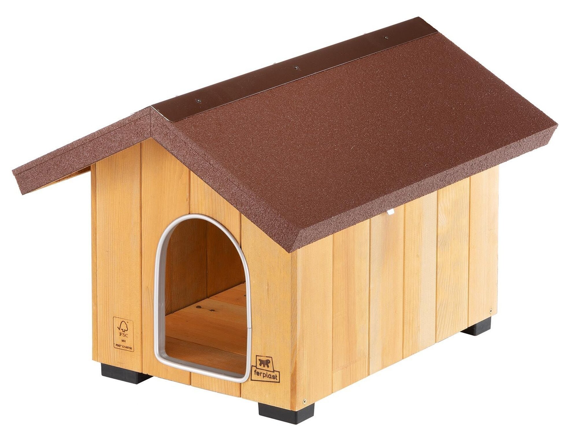 Будка для собак Ferplast DOMUS Mini деревянная, 49 x 64 x h 44 см