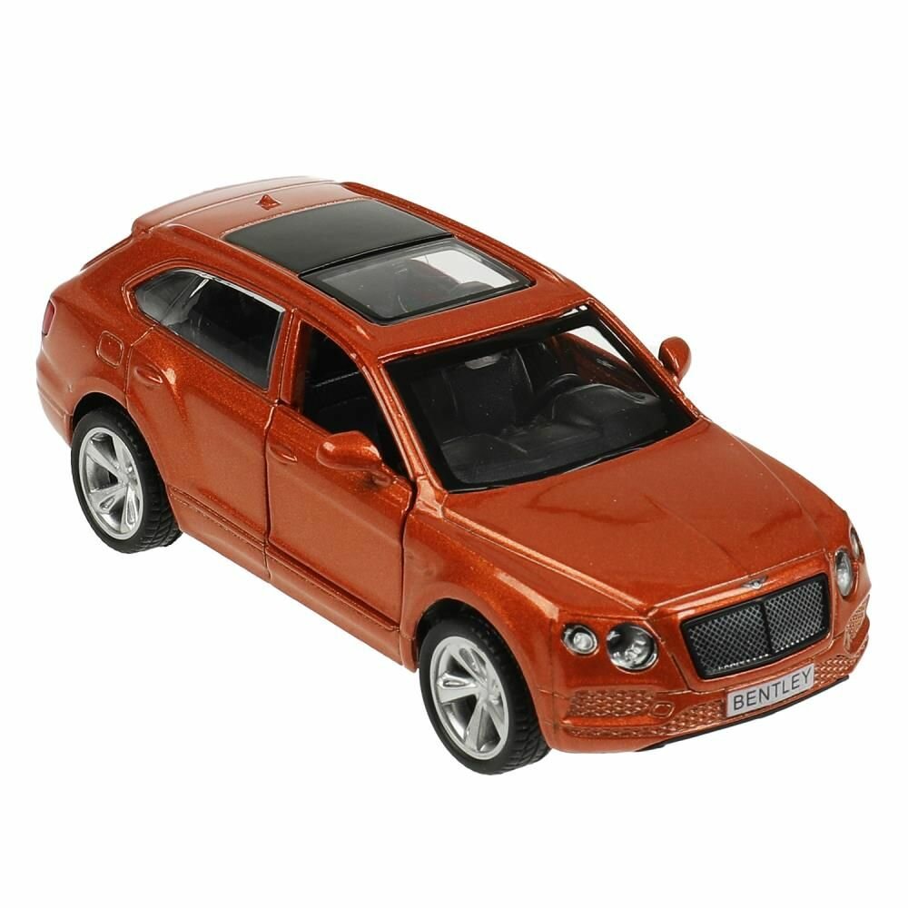 Технопарк Металлическая модель Bentley Bentayga , коричневая