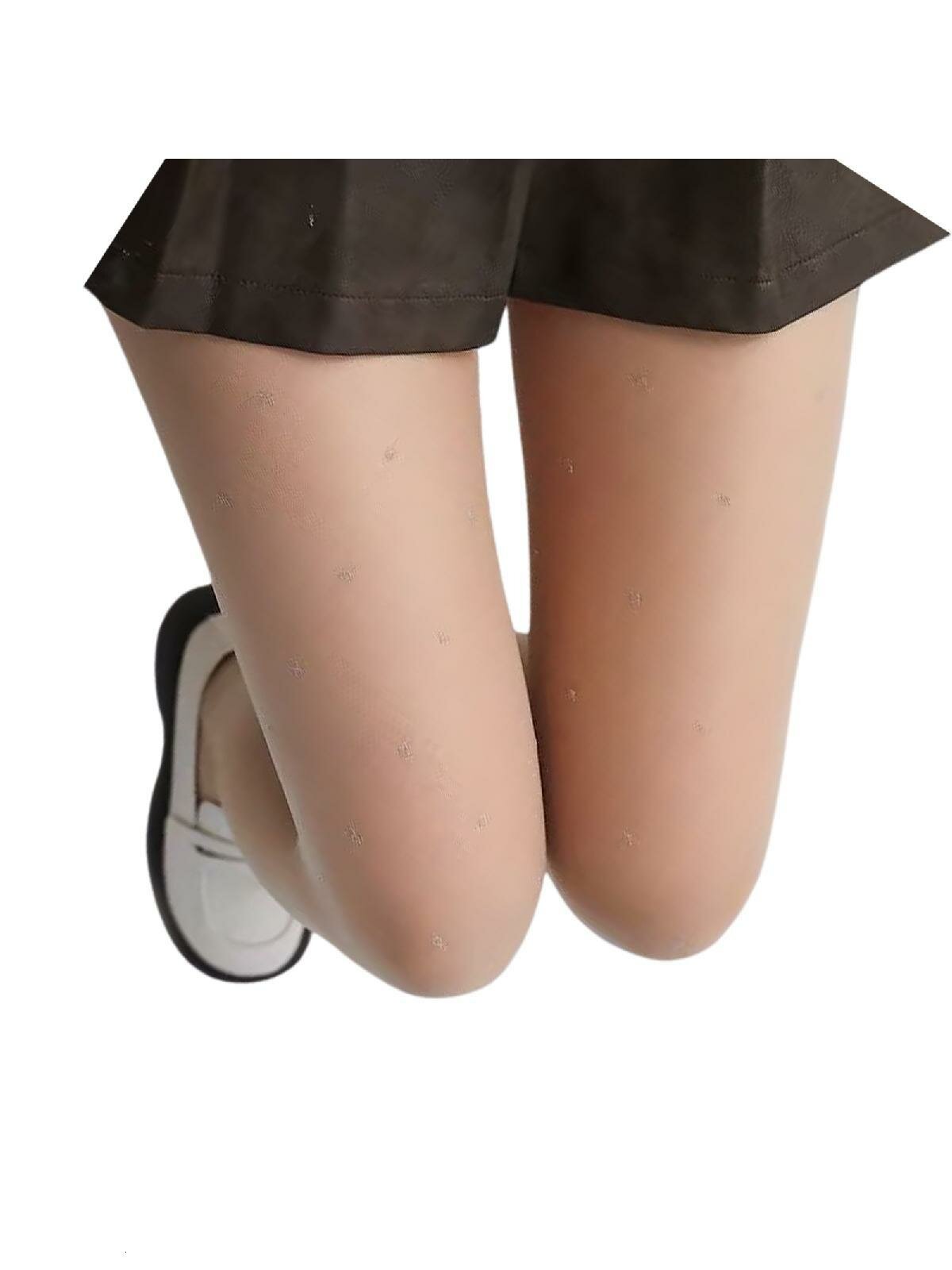 Женские блестящие колготки с мелким узором, Цвет