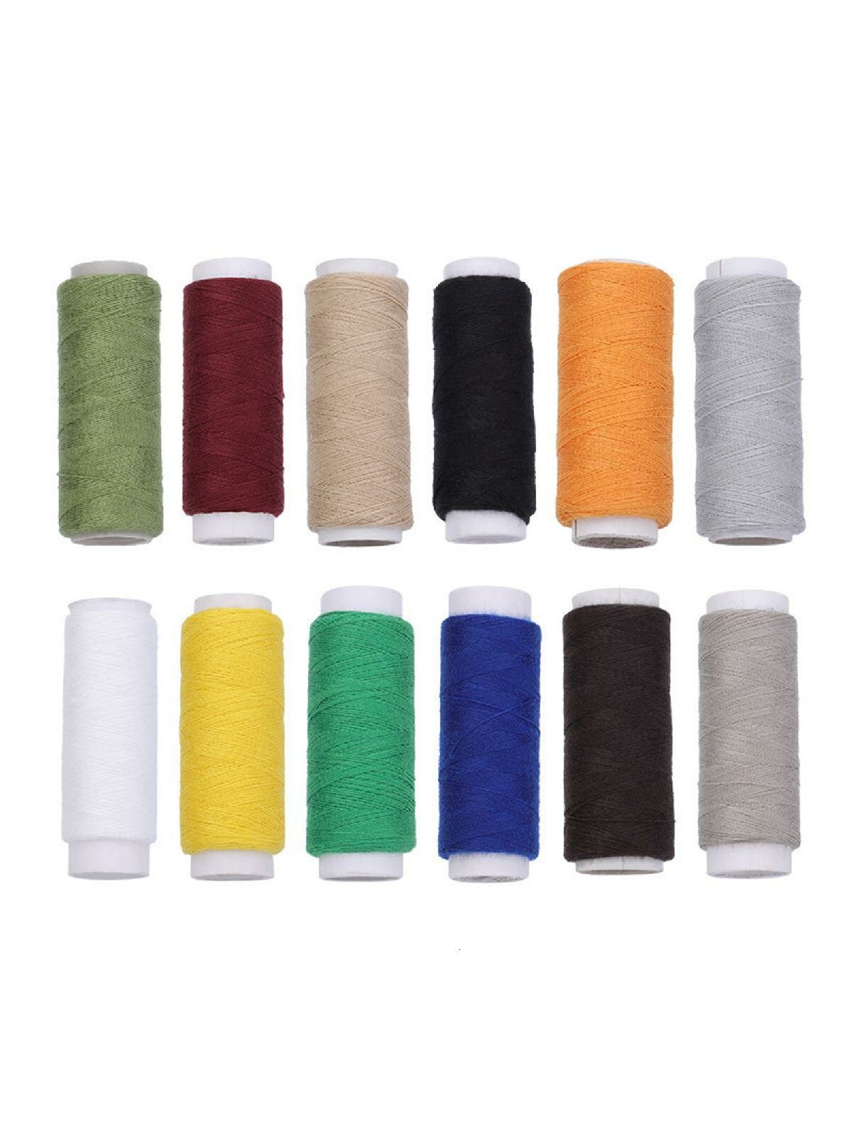120 катушек полиэстеровой швейной нити, Тип D 12 цветов