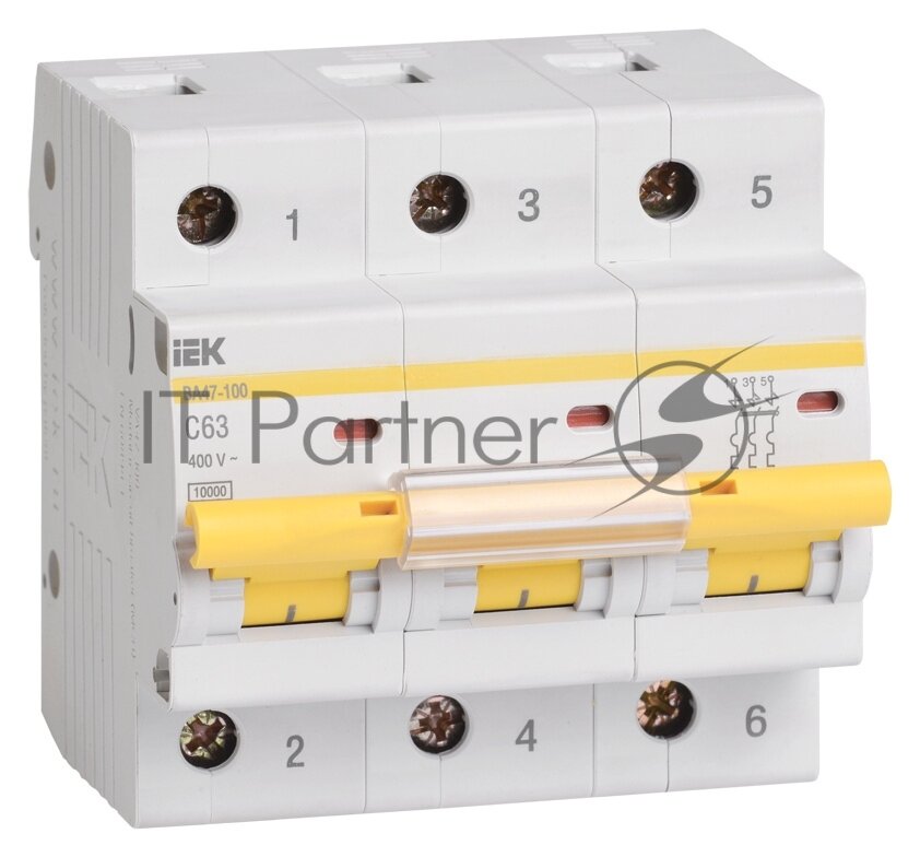 Авт. выкл. Iek MVA40-3-063-C ВА 47-100 3Р 63А 10 кА х-ка С ИЭК