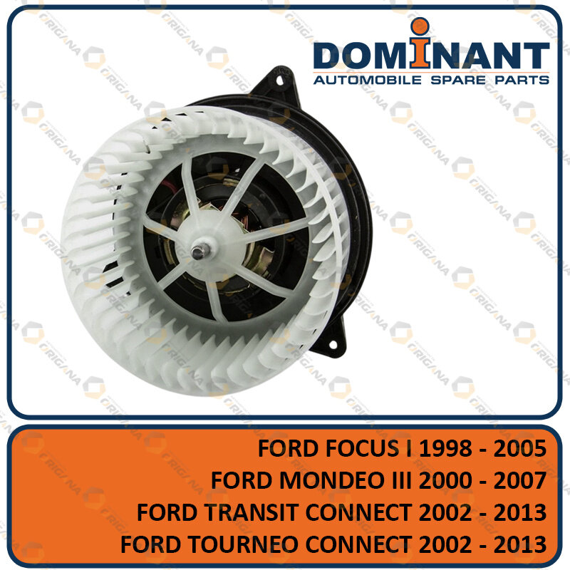 Вентилятор отопителя - мотор печки FORD FOCUS I 1998-2005, FORD MONDEO III 2000-2007, FORD TOURNEO CONNECT 2002-2013, FORD TRANSIT CONNECT 2002-13