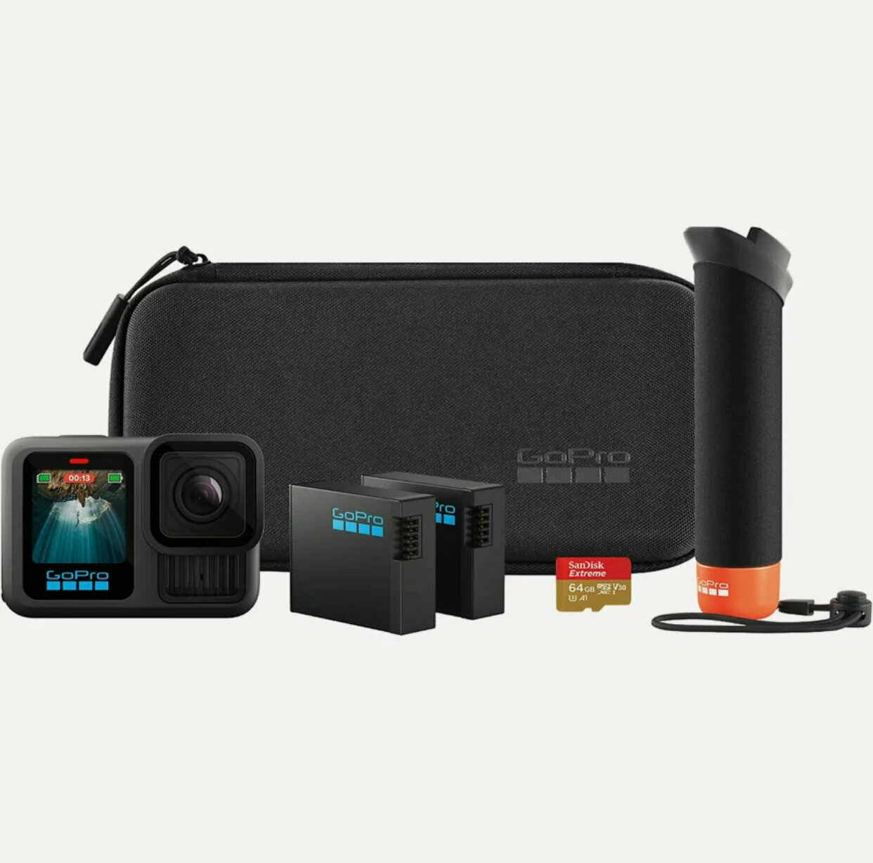 Экшн-камера GoPro HERO13 Black Bundle Accessories + комплект аксессуаров, CHRB-131-RW