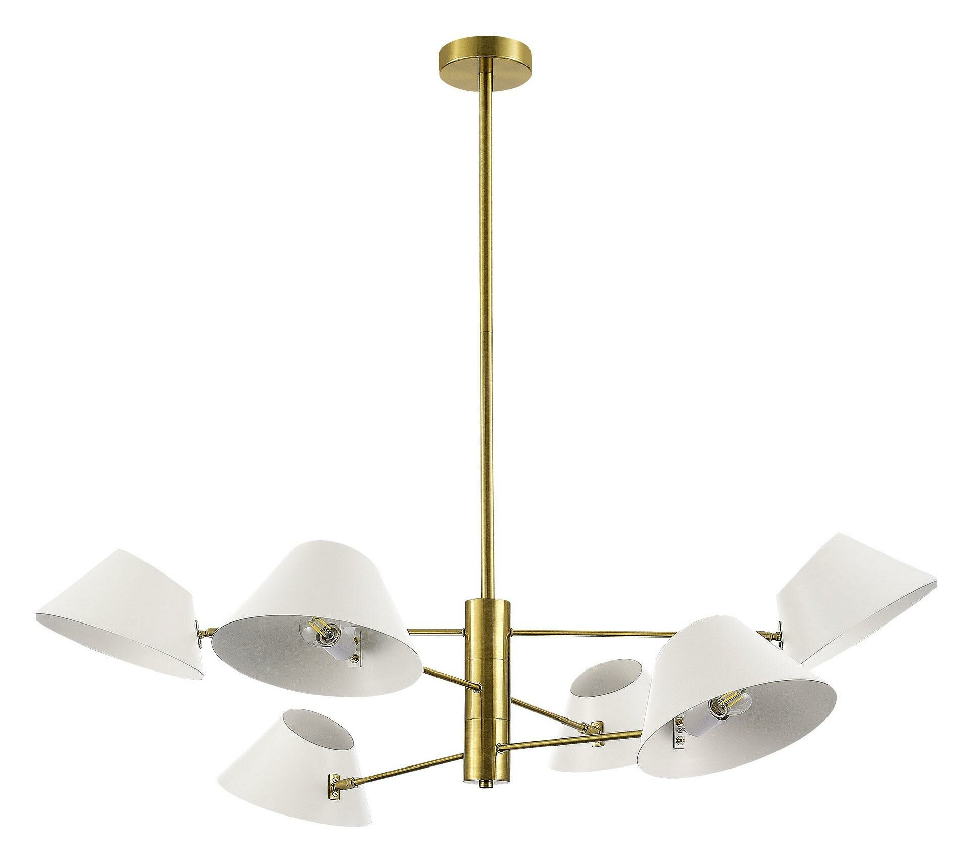 Люстра на штанге EVOLUCE Norbi SLE1253-353-06 цвет латунь Накаливания, Светодиодные Модерн