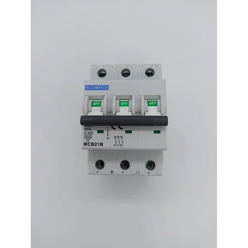 Автоматический выключатель ELCOMTECH MCB21B-10-3C40AC УТ-00026295