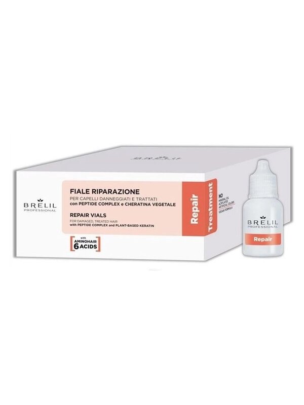 Brelil Professional Восстанавливающее средство для поврежденных волос Repair Vials, 12*7мл