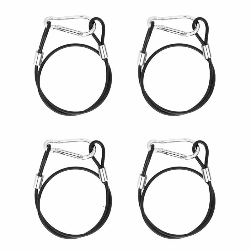 Стальной трос с карабином, 4 шт.