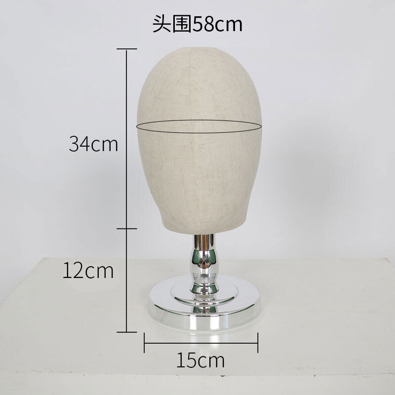Манекен головы, подставка для париков, головных уборов и шляп, манекен головы с тканевой обивкой, манекен головы для витрины магазина одежды, манекен головы, манекен