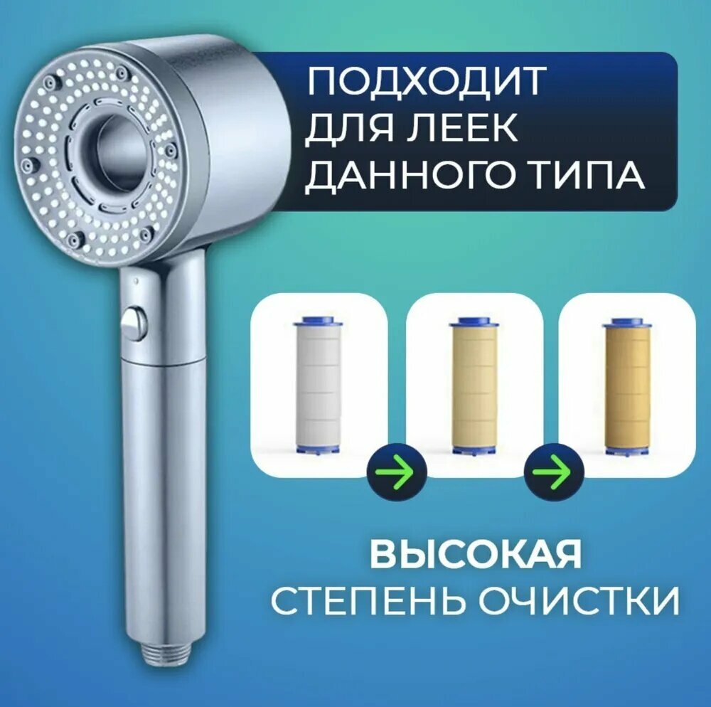 Фильтр для душевой лейки 80мм, фильтр 3 штуки для турболейки