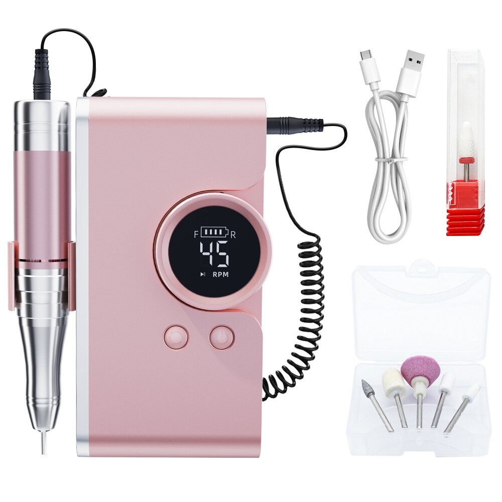 GML-301 Новый портативный полировщик ногтей, машина для полировки ногтей 45000 об/мин, полировщик ногтей, машина для ногтей