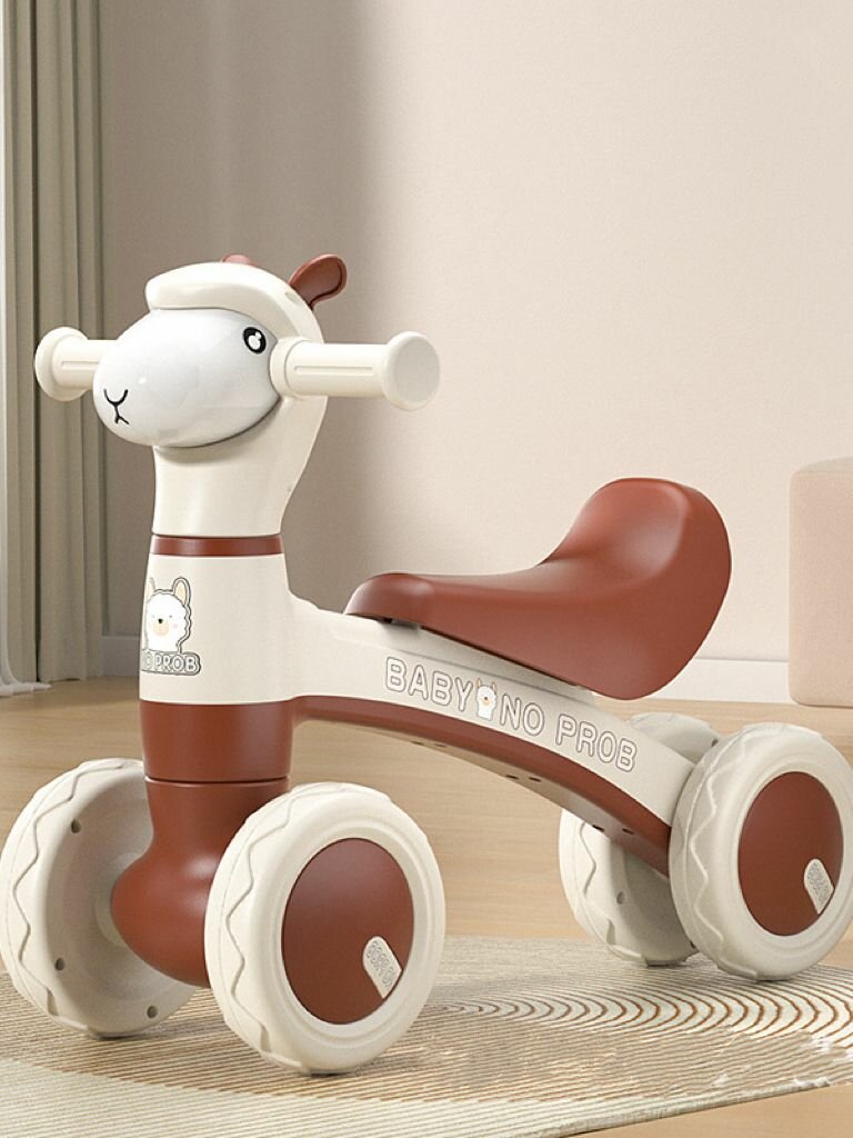 Детский четырехколесный беговел обучающая ходьбе машина