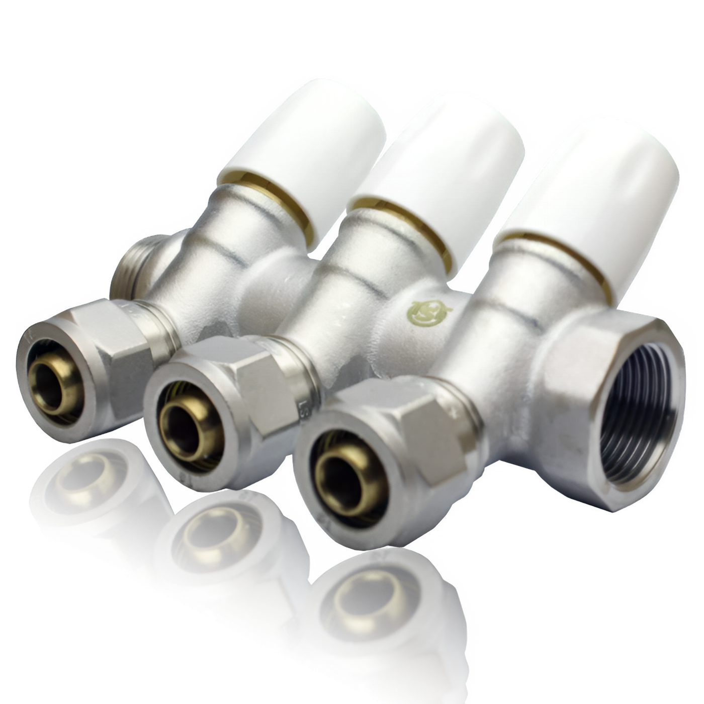 Коллектор TST регулируемый вентилями и цангами 3/4x16x3 выхода