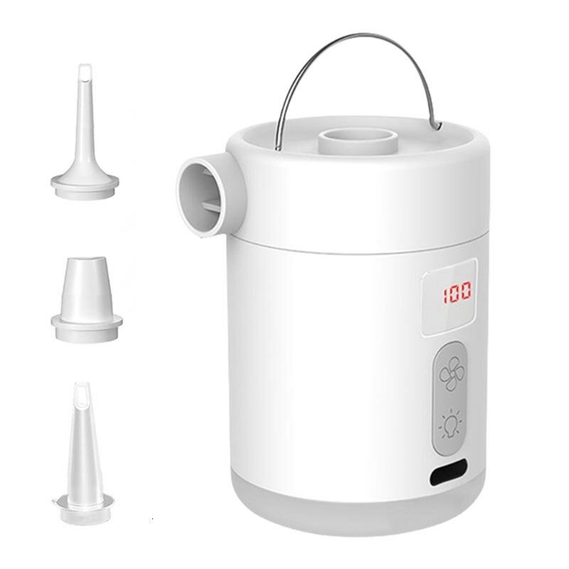 Портативный электрический насос для надувных досок, Белый