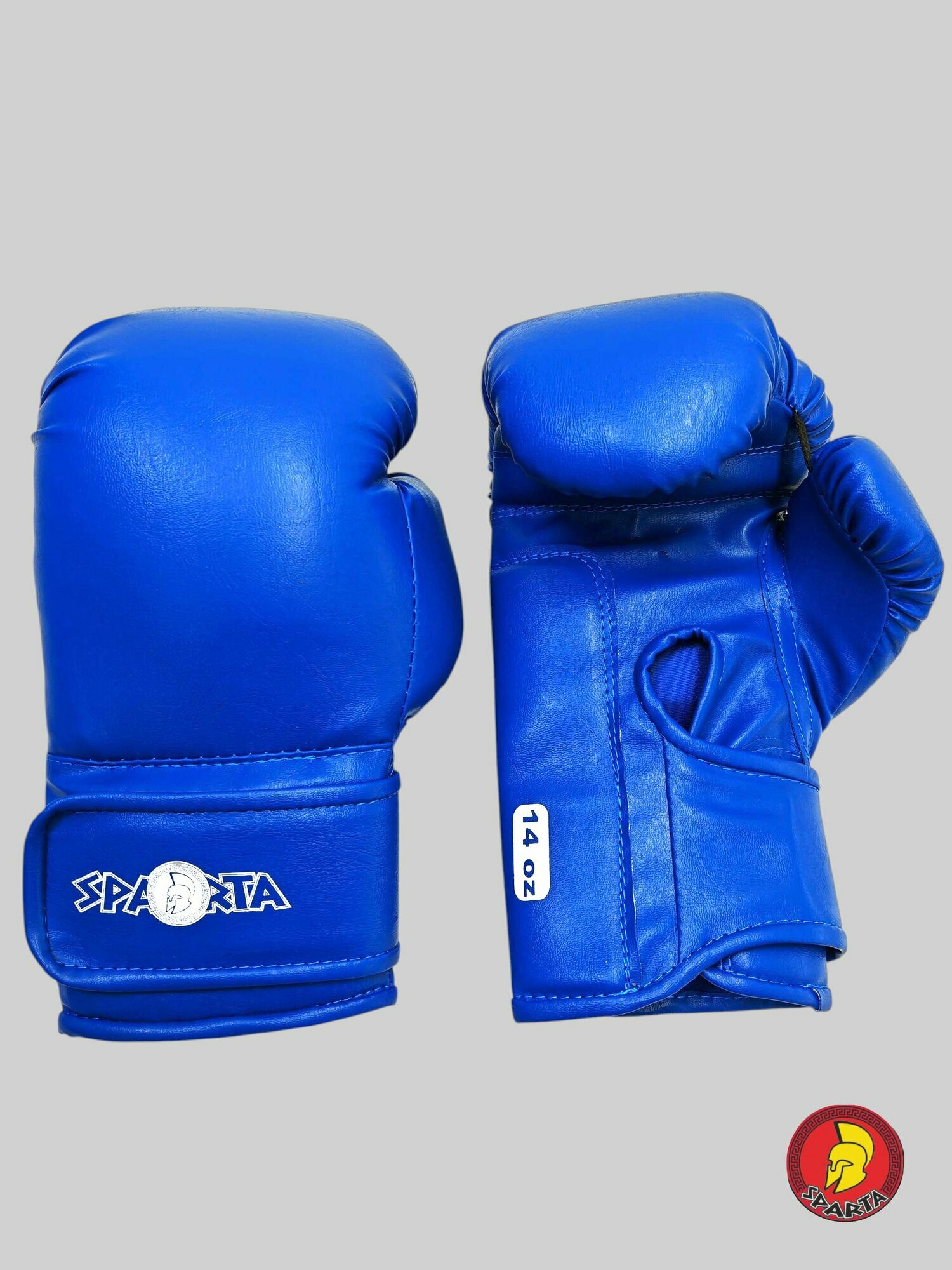 Боксерские перчатки Master, искусственная кожа, цвет синий, 10 унции