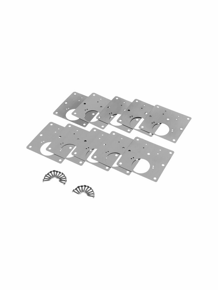 Ремкомплект для мебельной петли тундра, пластина 9×9 см, набор 10 шт.