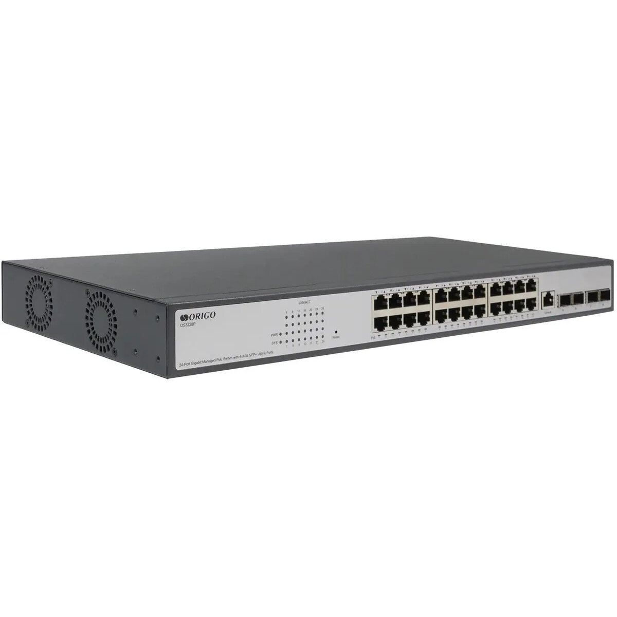 Коммутатор Origo OS3228P/370W OS3228P/370W/A1A 24x1Гбит/с 4SFP+ 24PoE+ 370W управляемый