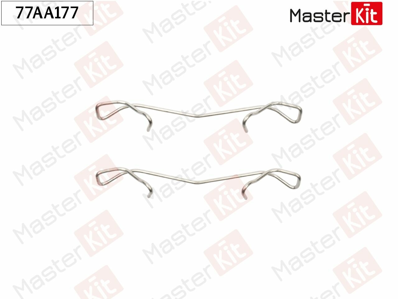Комплект установочный тормозных колодок Citroen C5 IIIRD 08-Nissan Primera P12 02- MasterKit 77AA177