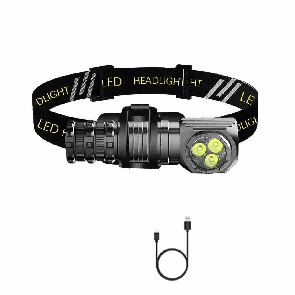 Налобный фонарь LED Headlight HT, белый-красный, No Battery