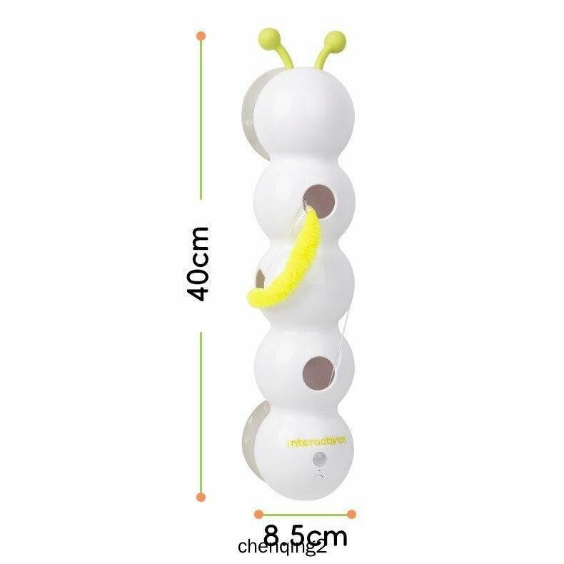 Домашняя игрушечная кошка, индукционная гусеница, забавная кошачья палочка, электрический хвост из перьев, интеллектуальный самоконтроль для избавления от скуки