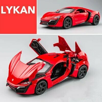Модель автомобиля DuBeeBee Lykan Hypersport 1:32 Красный, Red