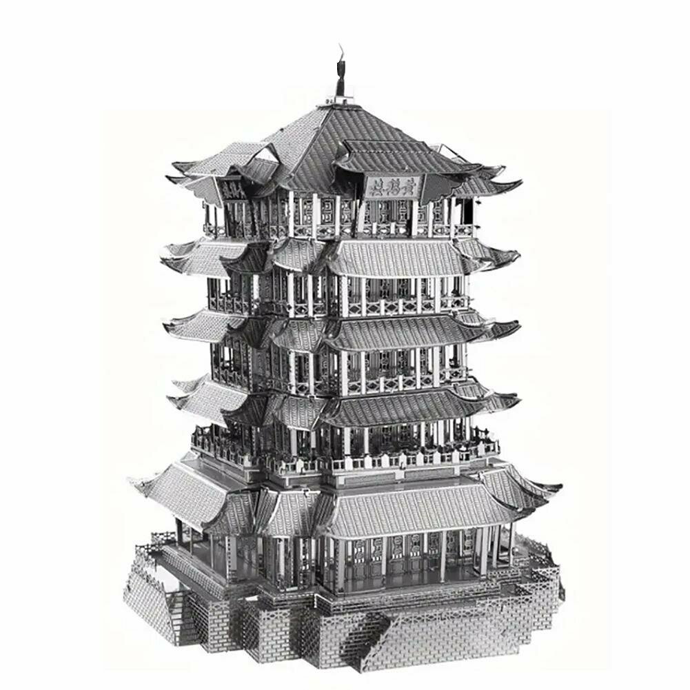 Металлический пазл, 3D металлические пазлы, набор для сборки знаменитых китайских архитектурных сооружений, набор для самостоятельной сборки моделей для взрослых и детей.