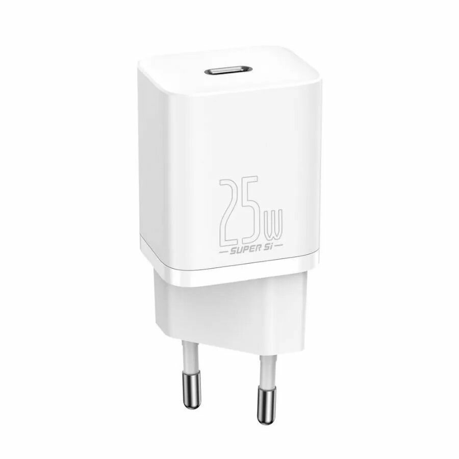 Сетевое зарядное устройство Baseus Super Si Quick Charger 1C 25W EU White (CCSP020102)
