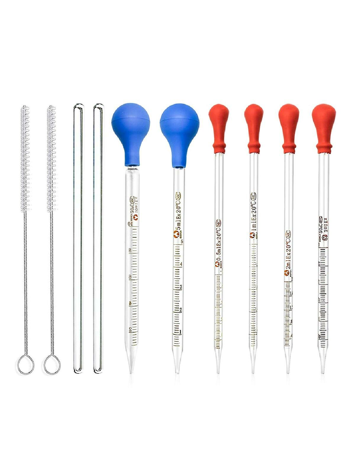 Пипетки Стеклянная пипетка для капельниц Набор пипеток для жидкости Прозрачный