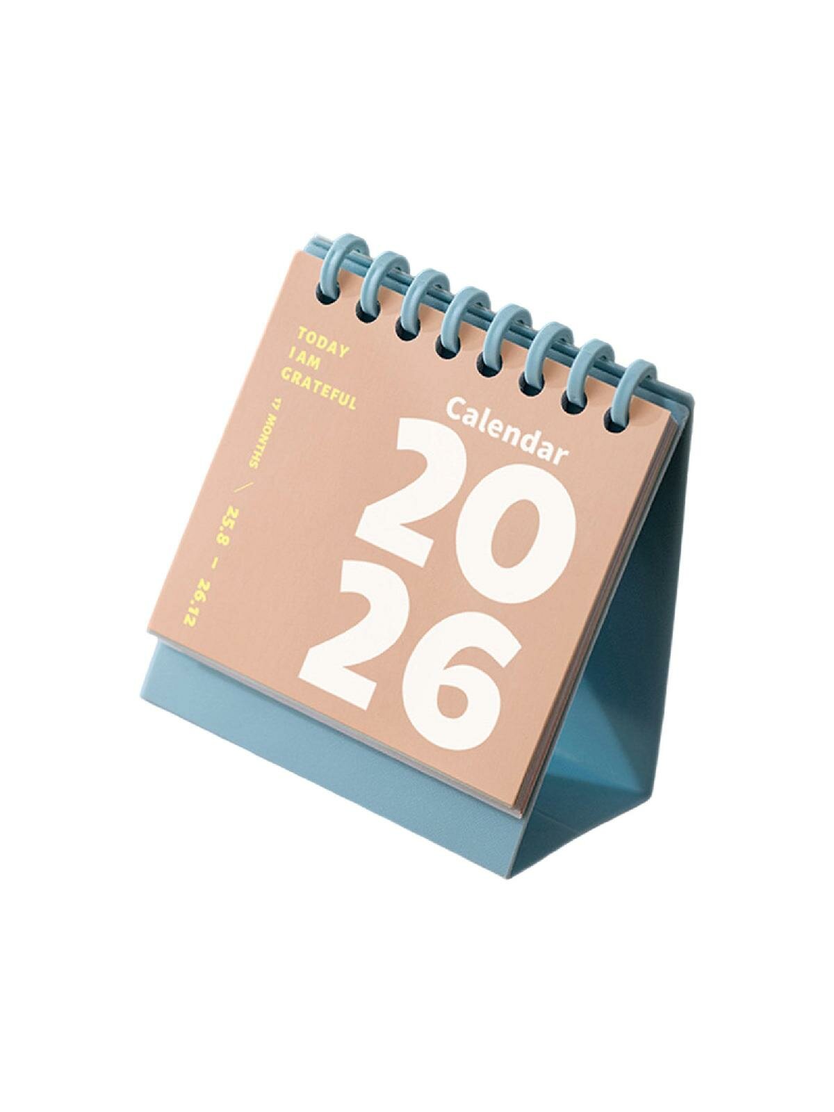 Маленький настольный календарь на 2026 год на 12 месяцев с января 2026 по декабрь 2026 года для Office