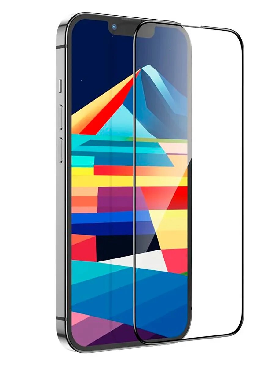Защитное стекло Hoco A12 Plus iPhone 15 Pro, ударопрочное, усиленные края, цвет черный