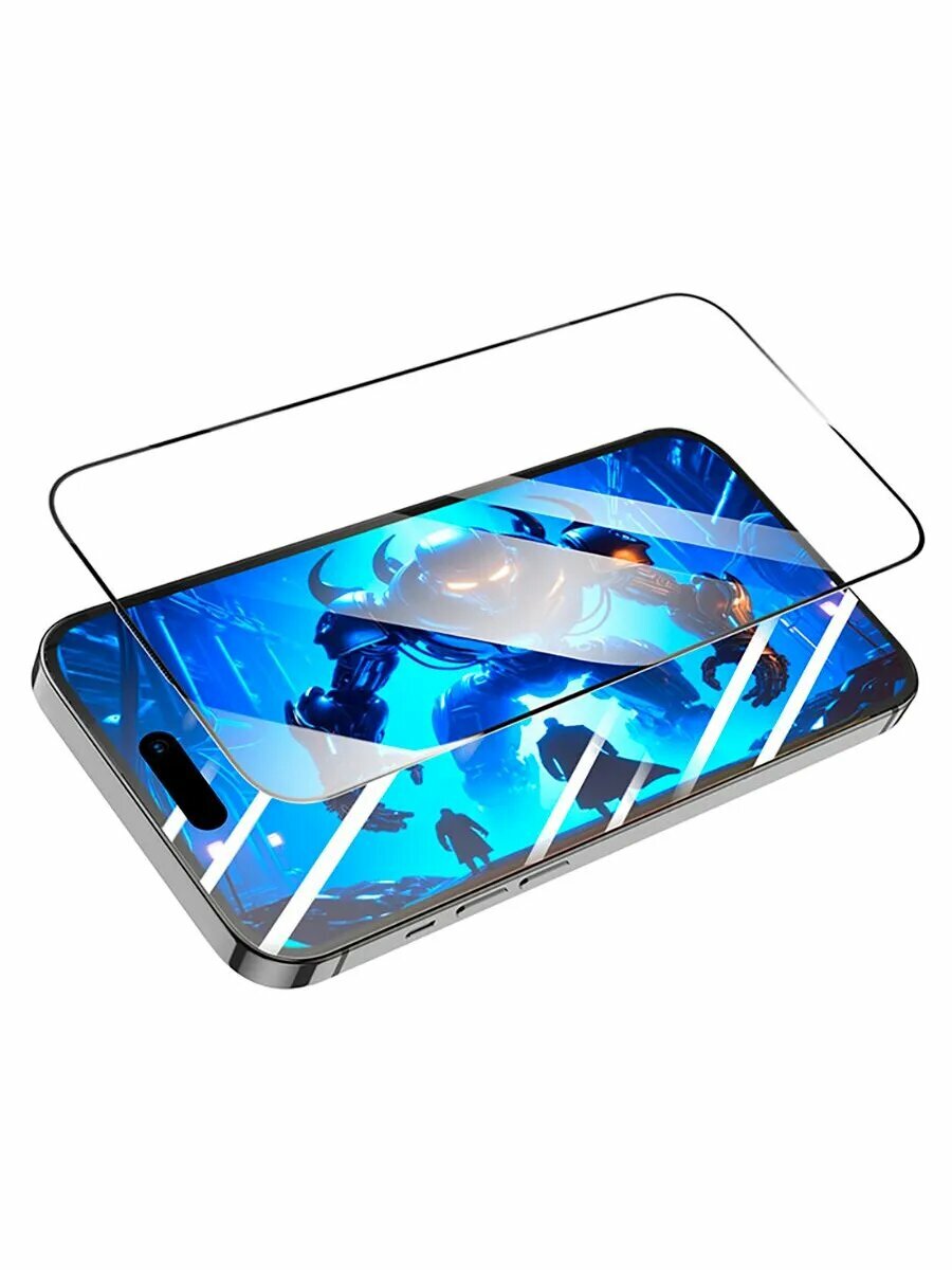 Защитное стекло Hoco A777 IPhone 14 Pro, ударопрочное, цвет черный