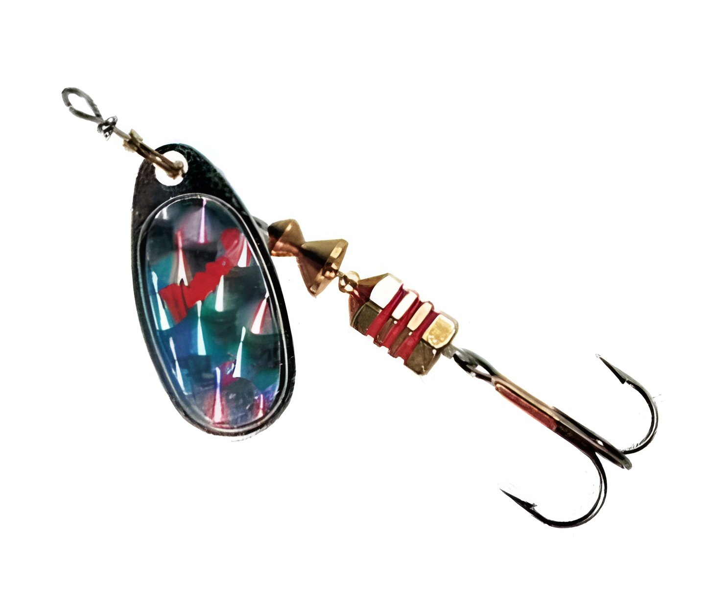 Блесна вращающаяся Mepps COMET Rainbo 1, тройной крючок, 1 шт.