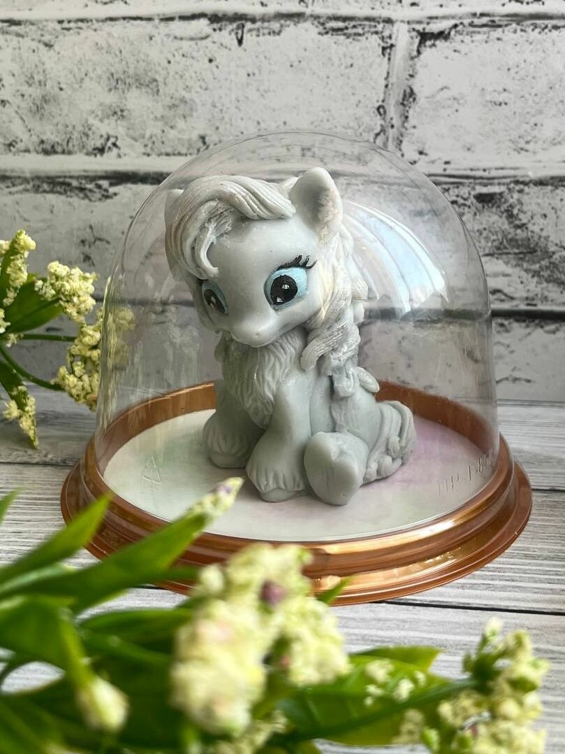 Сувенирное пони, лошадка Лиза от milovika в купольной упаковке, ароматное