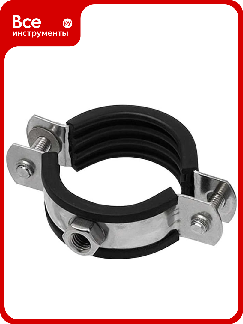 Нержавеющий сантехнический хомут KREPFIELD 50-56 мм, rsk-e, А4, 1 шт. RSKEХОМУТ5056А4-1