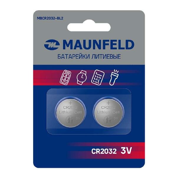 Батарейка литиевая Maunfeld MBCR2032-BL2 CR2032 2 шт.