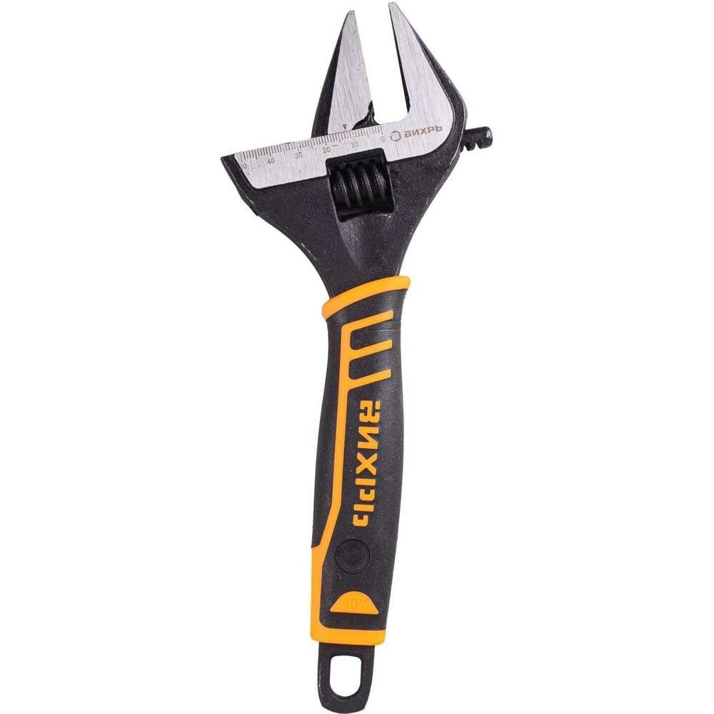 Разводной ключ Вихрь с тонкими губками, фосфатированый, 250 мм, 73/6/10/6