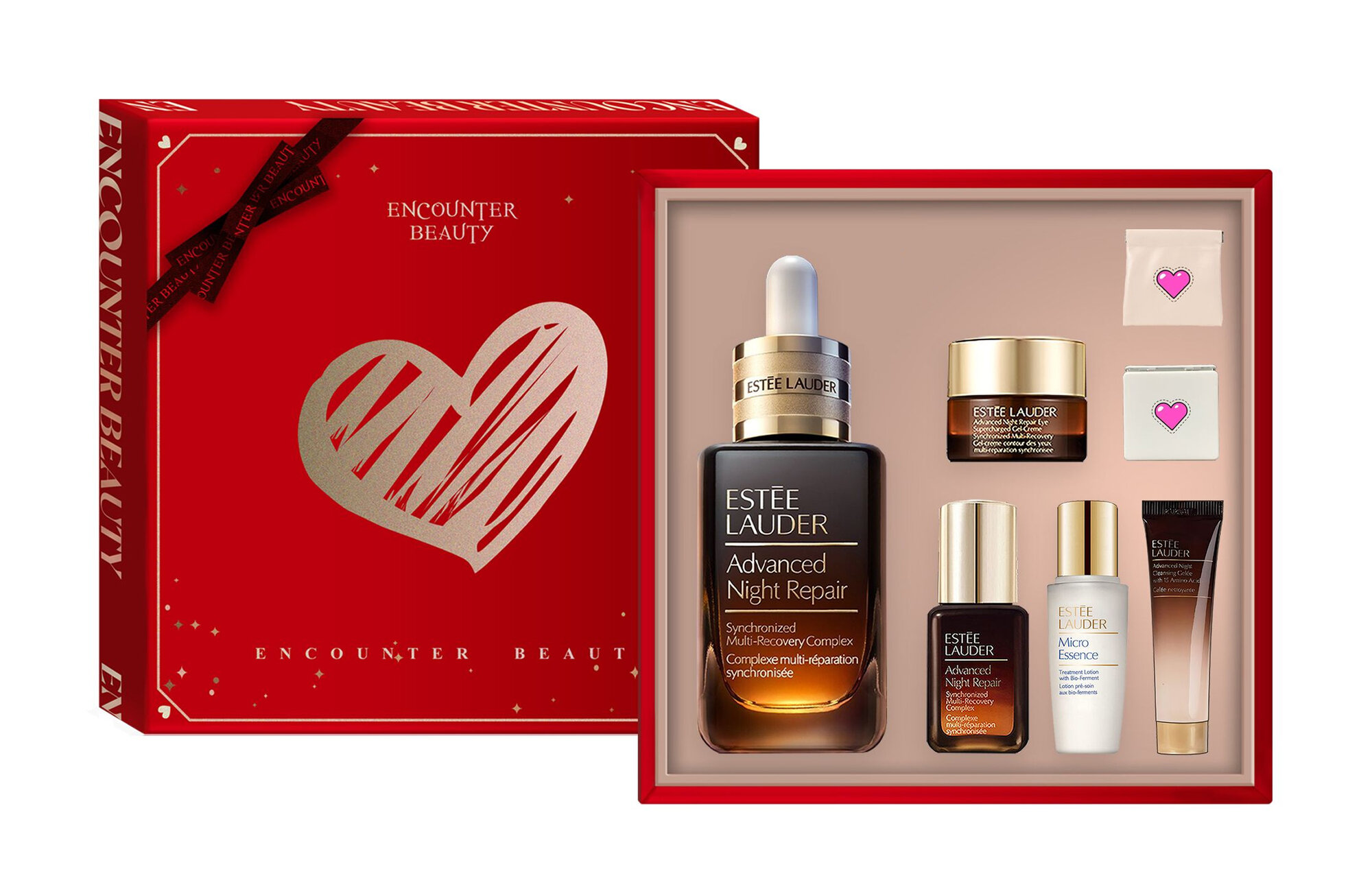 Набор для ухода за кожей унисекс ESTEE LAUDER Advanced Night Repair, сыворотка для глаз и крем в подарочном боксе