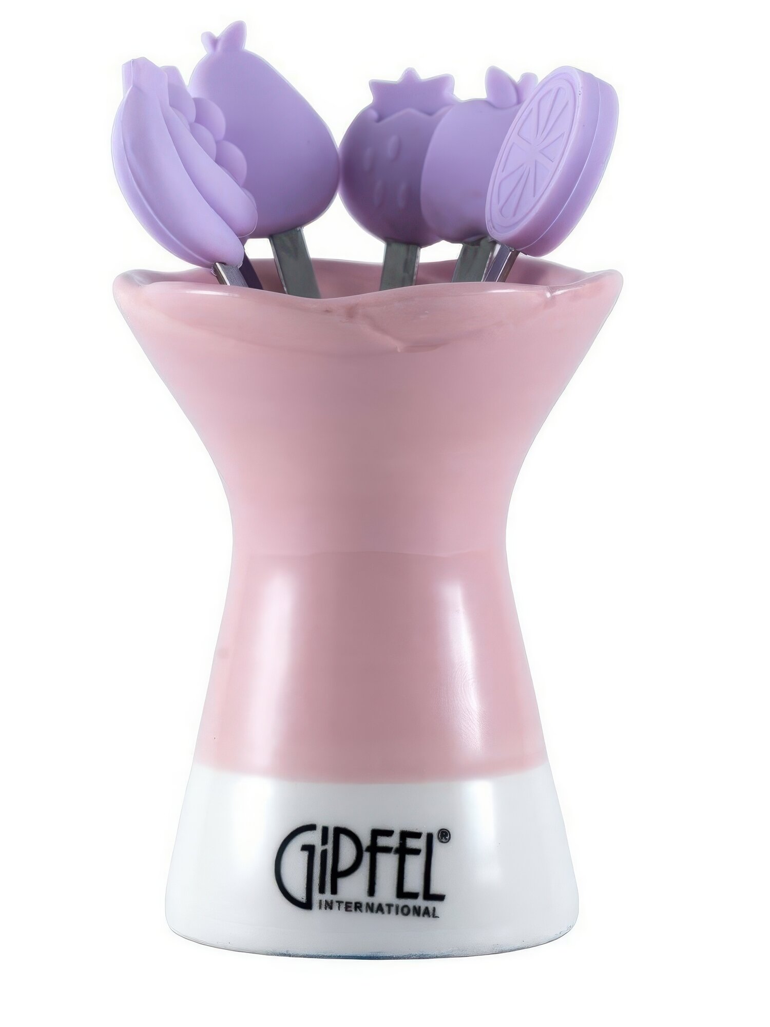 Набор вилок для фруктов Gipfel 2847 AMOUR розовый/фиолетовый