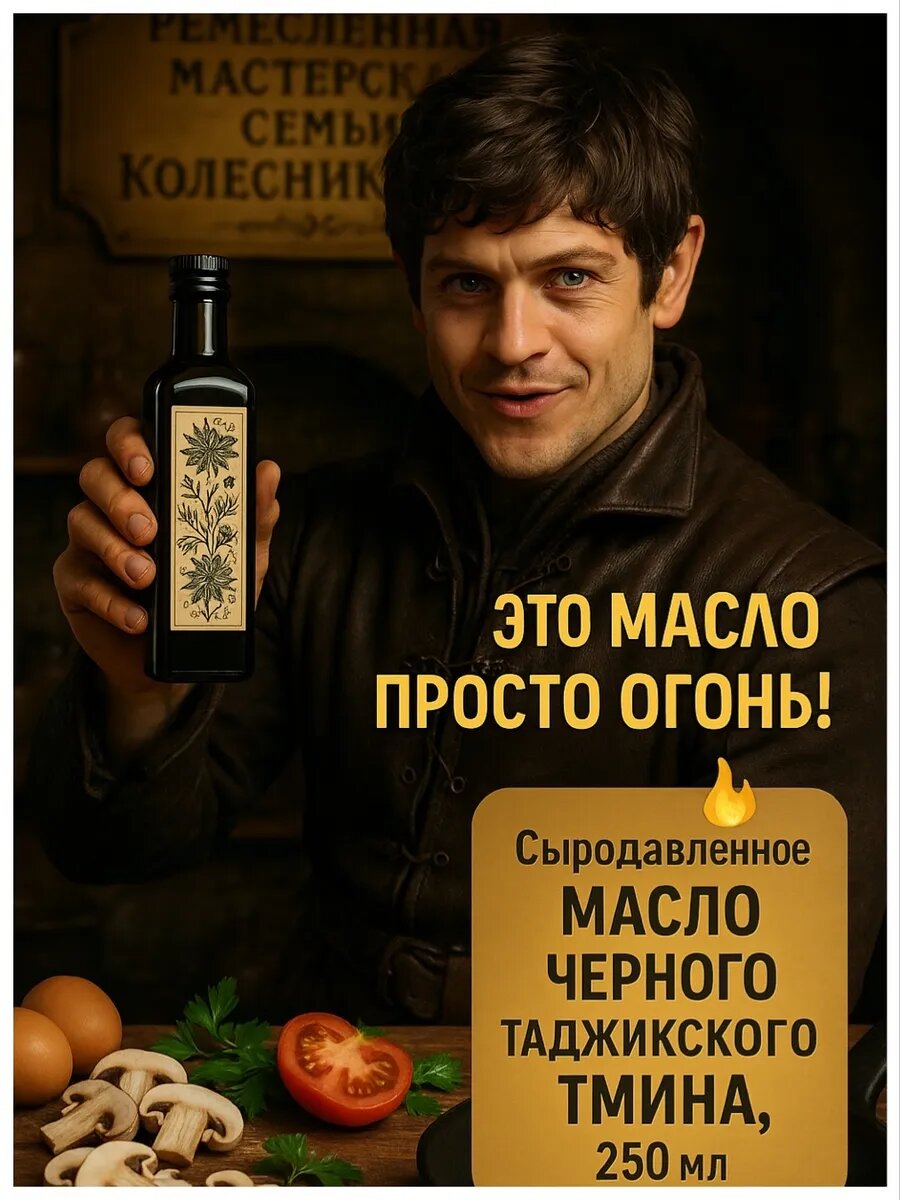 Сыродавленное масло черного тмина(Таджикские семена) 250 мл