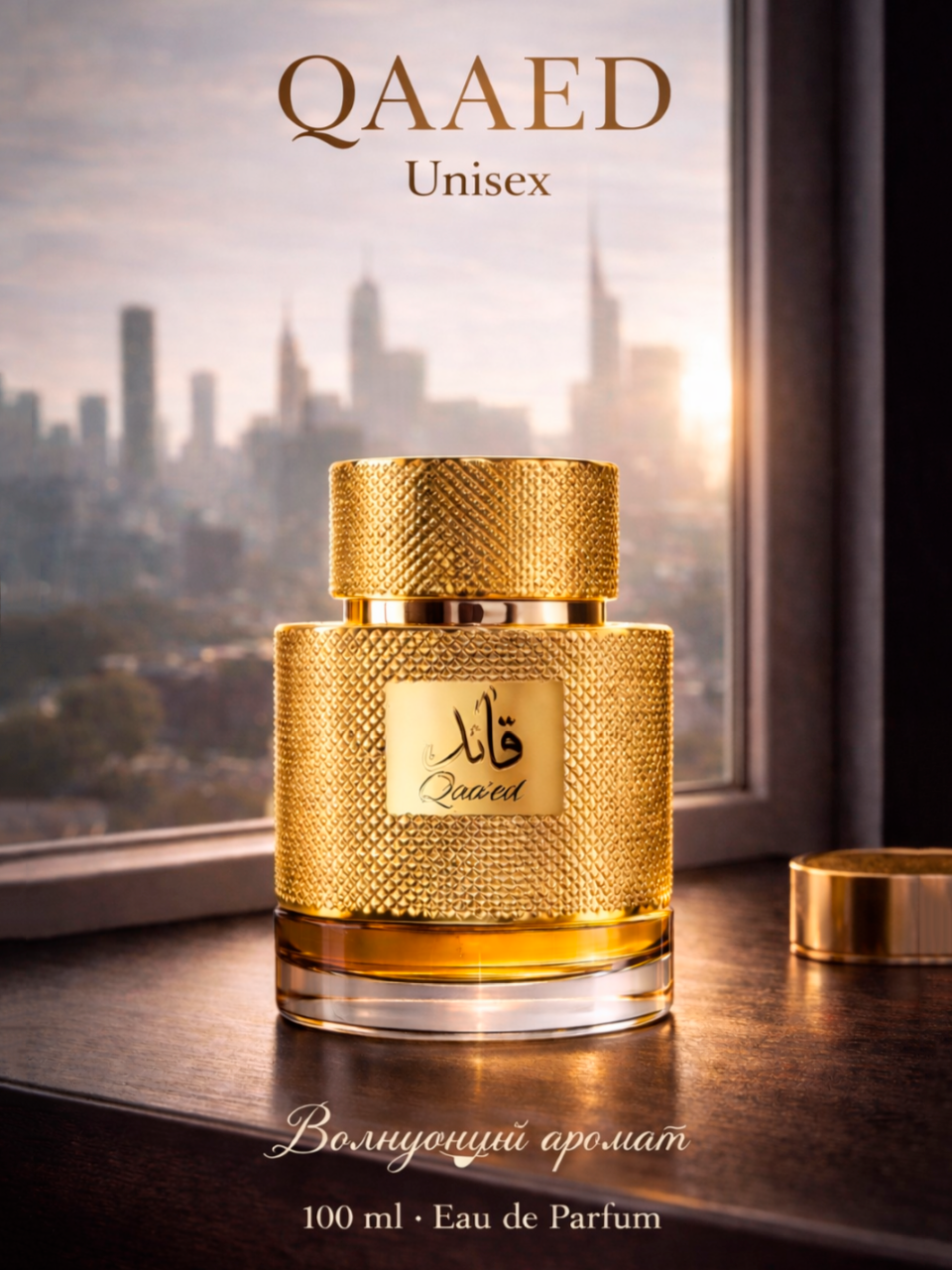 Духи Lattafa Qaa'ed, 100мл, парфюмерная вода, унисекс, подарочная упаковка